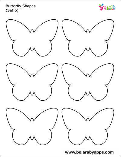 Free Printable Butterfly Templates Different Size Butterflies 